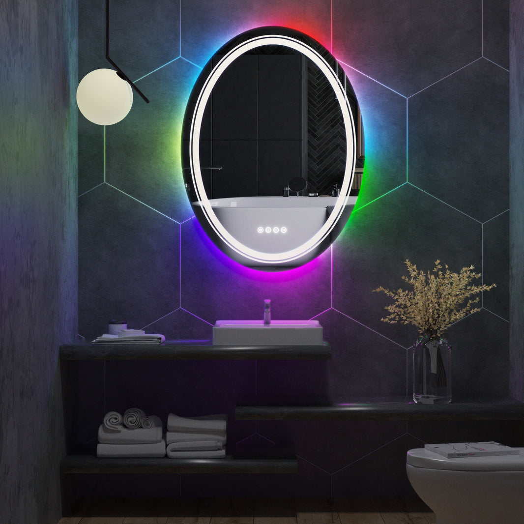 Oval LED Mirror – Sleek & Stylish for Any Space – LED Mirror World